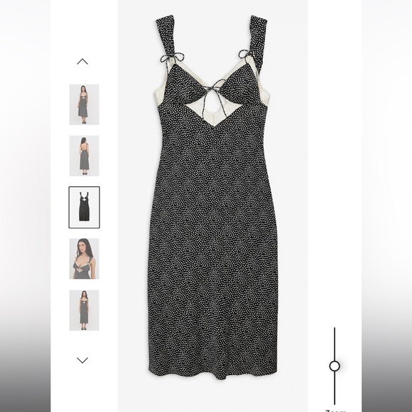 For Love And Lemons | Dresses | Evangeline Midi Slip Dress Lottie Dot ...